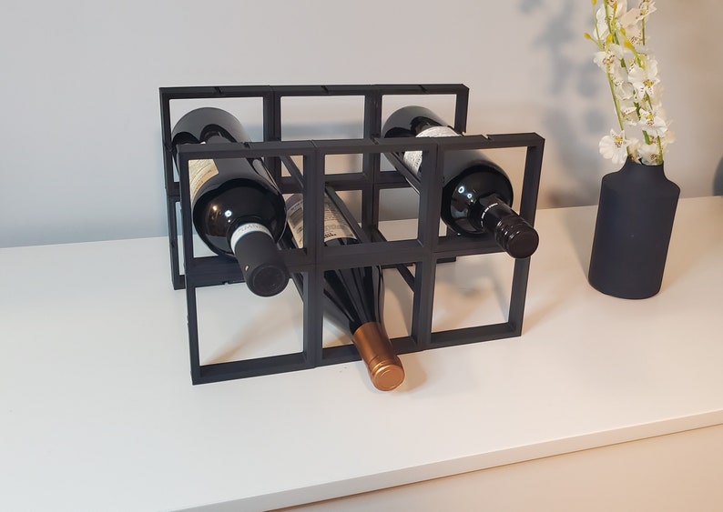 Modular Square Wine Rack Fit to Any Space Hold Over 30 - Etsy
