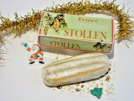 Box With Christmas Stollen / Christmas Made of Fimo Miniature | Etsy