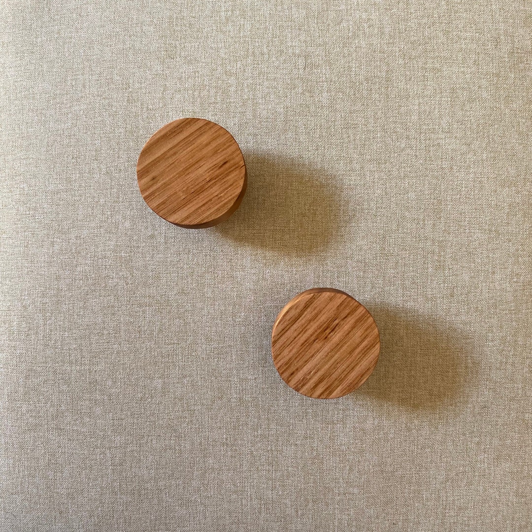 Handmade Timber Cupboard Handle Round Circular Handles Full Circle ...