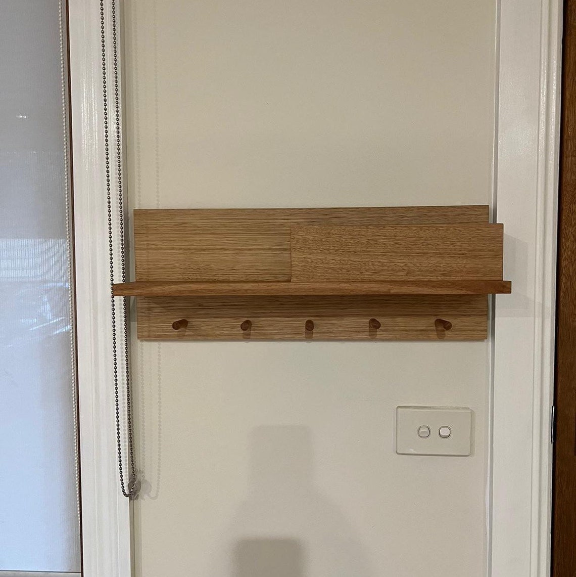 Entry Way Organiser, Timber Key Holder, Wooden Peg Holder, Hallway ...