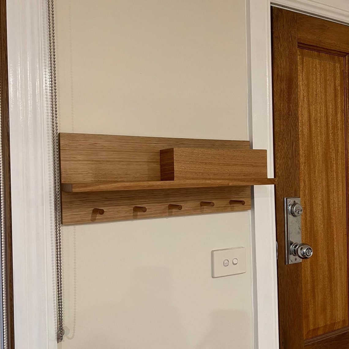 Entry Way Organiser, Timber Key Holder, Wooden Peg Holder, Hallway ...