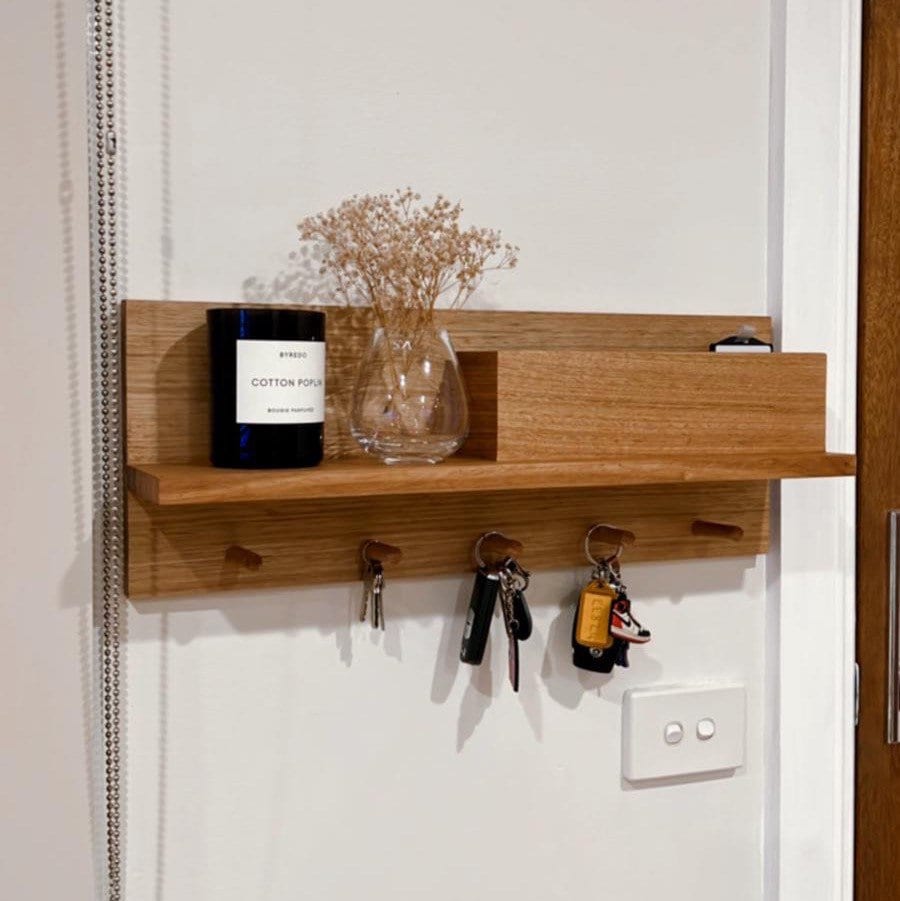 Entry Way Organiser, Timber Key Holder, Wooden Peg Holder, Hallway ...