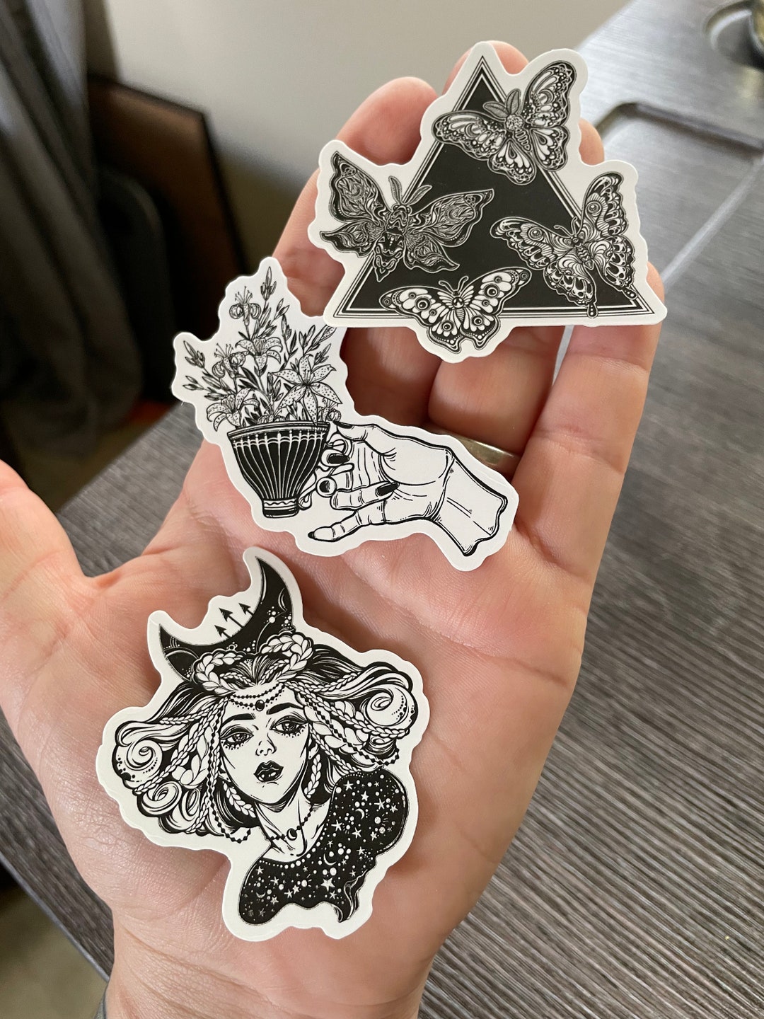 Adult Horror Gothic Aesthetic Sticker Bundles, Witchy, Waterproof Punk ...