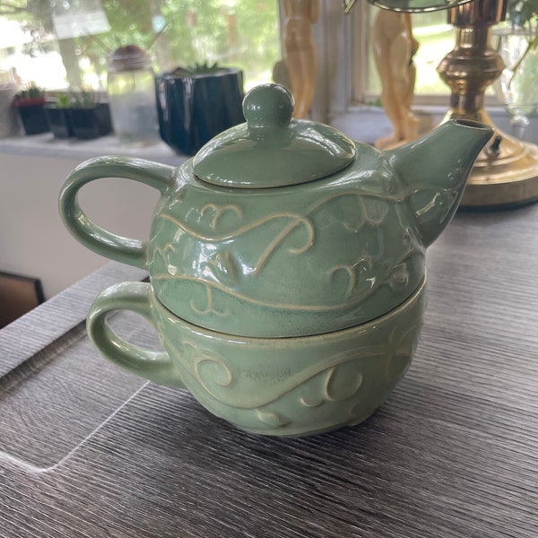 Cottage Tea Pot - Etsy