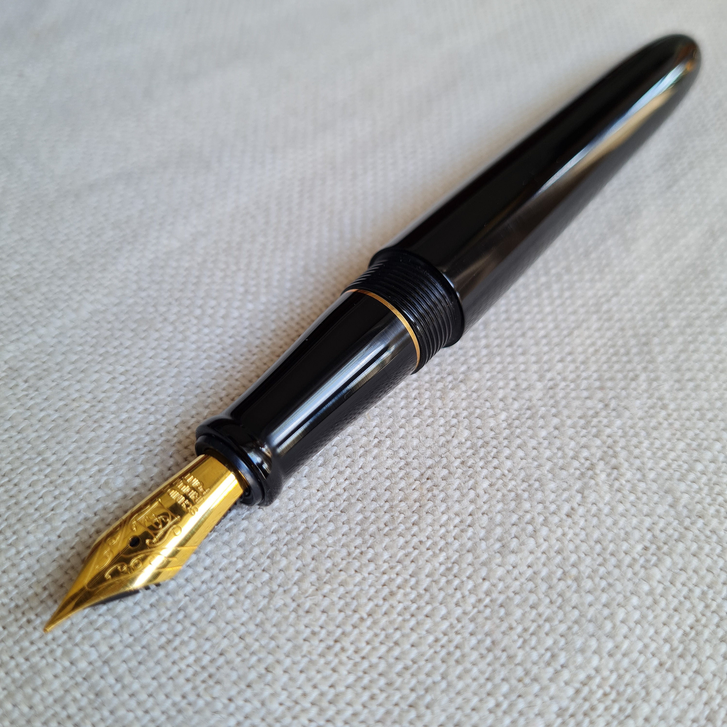 N2S Nikko Black Ebonite Handmade Fountain Pen - Etsy