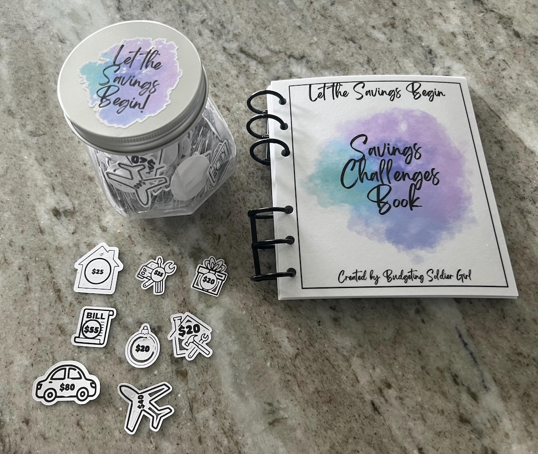 Let the Savings Begin - Savings Challenges Book (customizable Chips ...