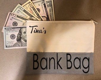 Leather Bank Bag - Etsy