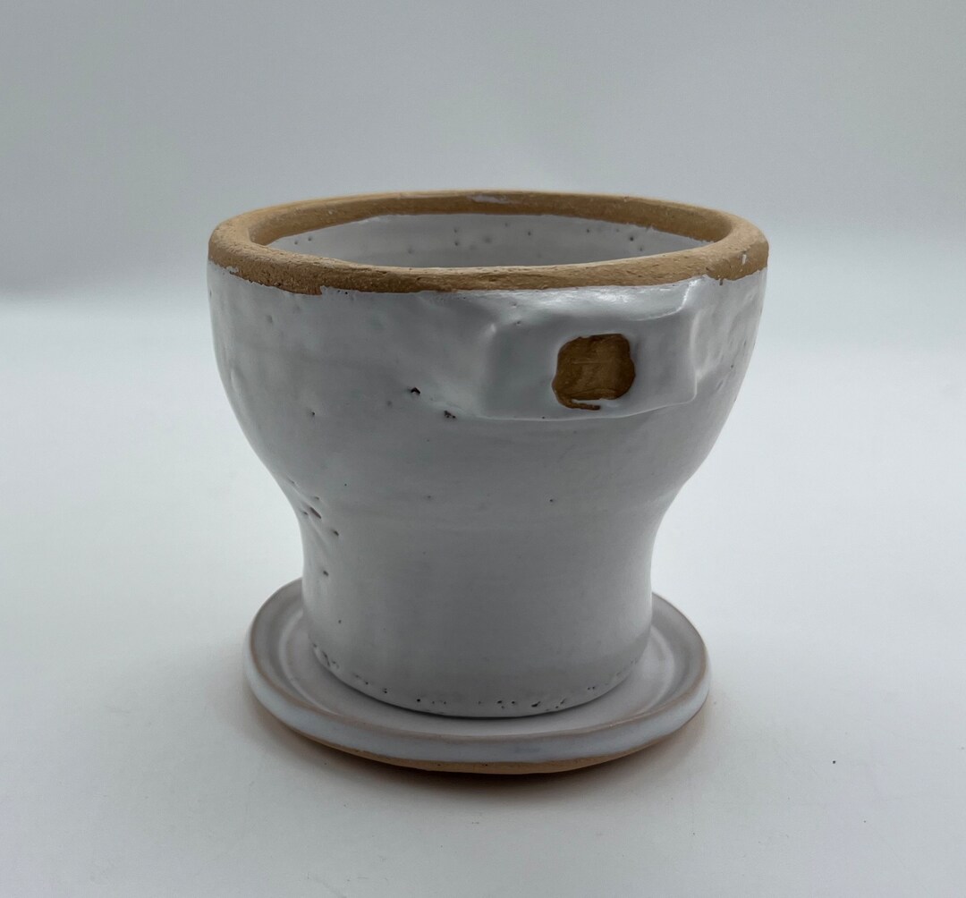 Funnel With Matching Dish, Handmade Ceramic Canning Funnel With Dish ...
