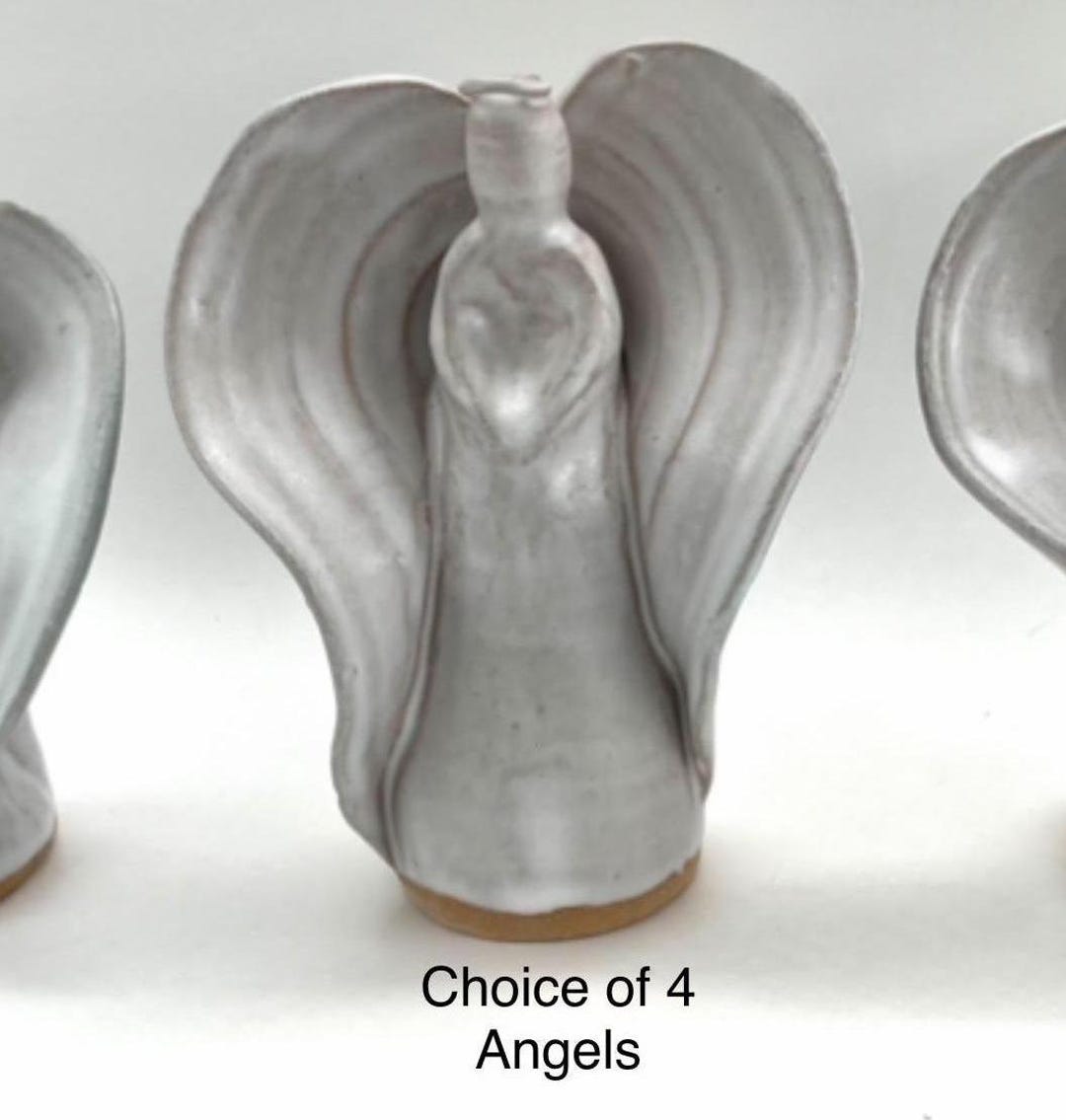 Ceramic Angel-hand-built Angel Sculpture-original Design-christmas ...