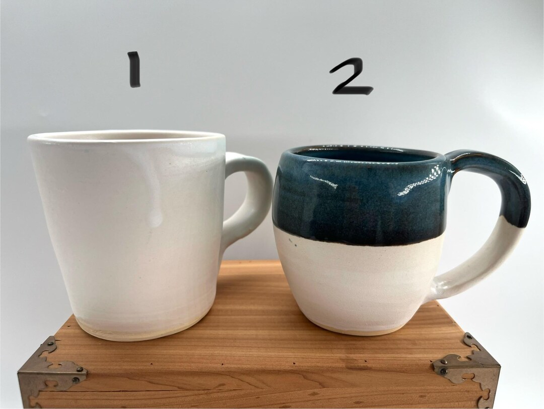 Set of Coffee Mugs, Wheel-thrown Coffee Mugs, Handmade, Great Gift ...