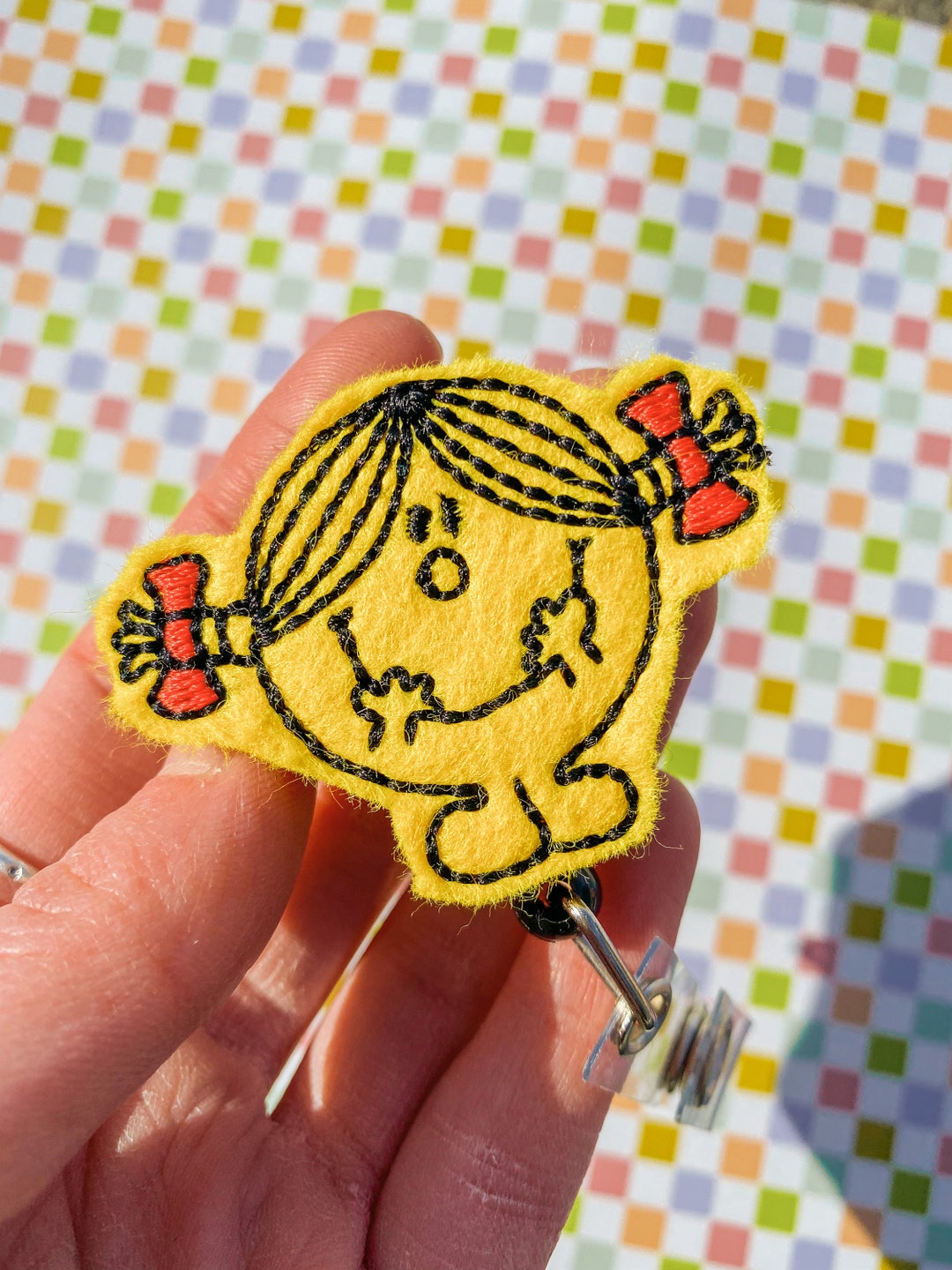 Little Miss Badge Reel - Etsy Australia