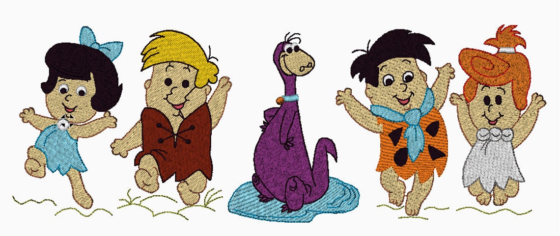 9 Design Flintstones Embroidery Design Machine Baby - Etsy