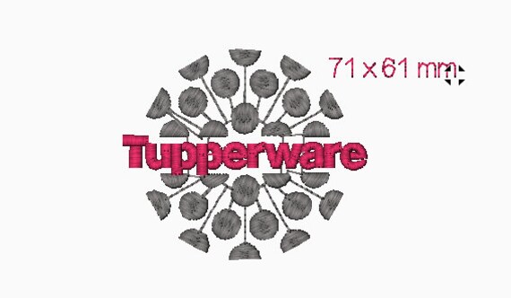 Logo Tupperware Embroidery File Design Machine 7 X 6 Cm - Etsy Ireland