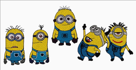 4 File Minions Embroidery Design Embroidery Design - Etsy