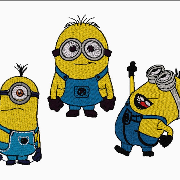 Minion Embroidery Design - Etsy
