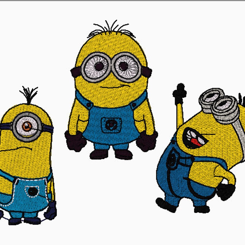 Minion Embroidery Design - Etsy