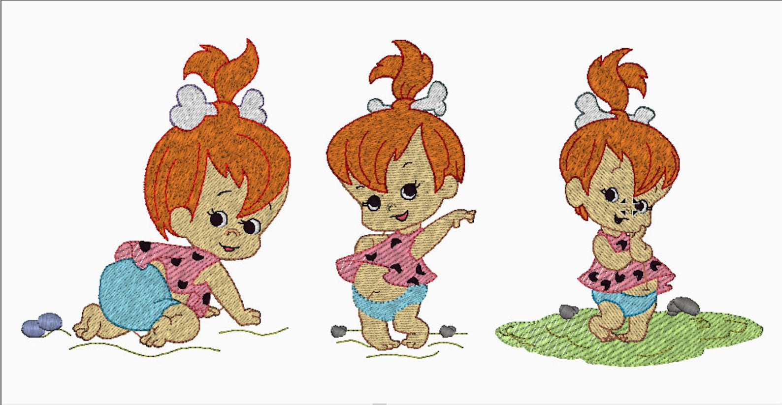 9 Design Flintstones Embroidery Design Machine Baby | Etsy
