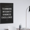 Personalized Core Values Wall Art Print Poster | Motivational Quote ...