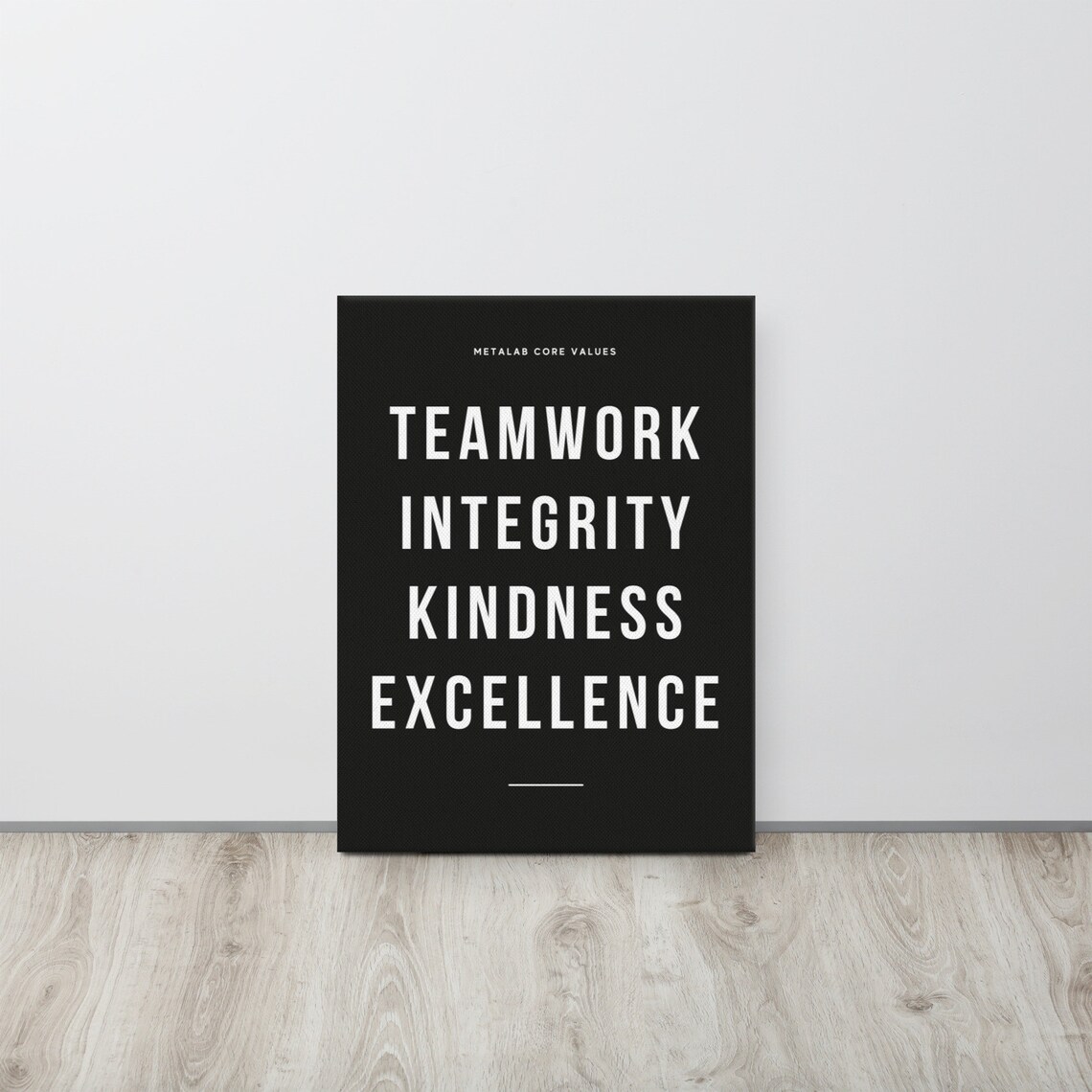 Personalized Thin Canvas Core Values Motivational Quote Inspirational ...