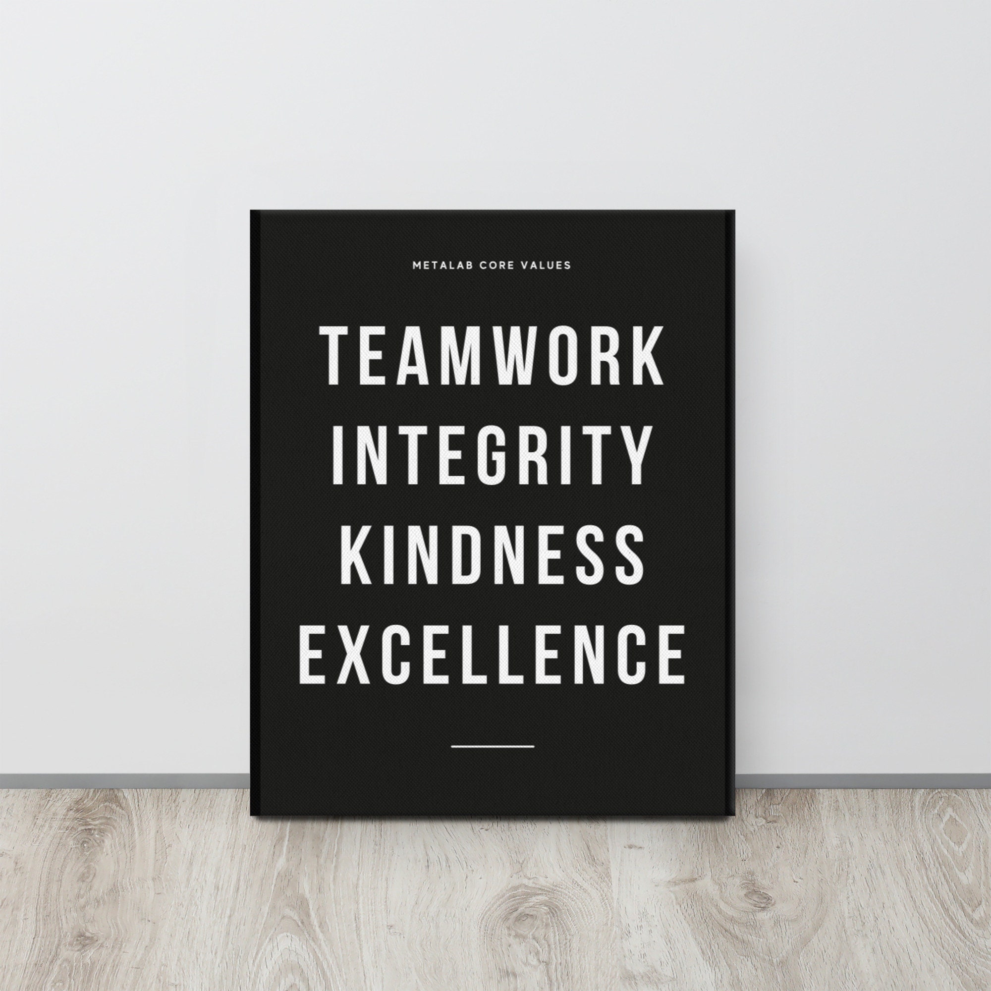 Personalized Thin Canvas Core Values Motivational Quote Inspirational ...