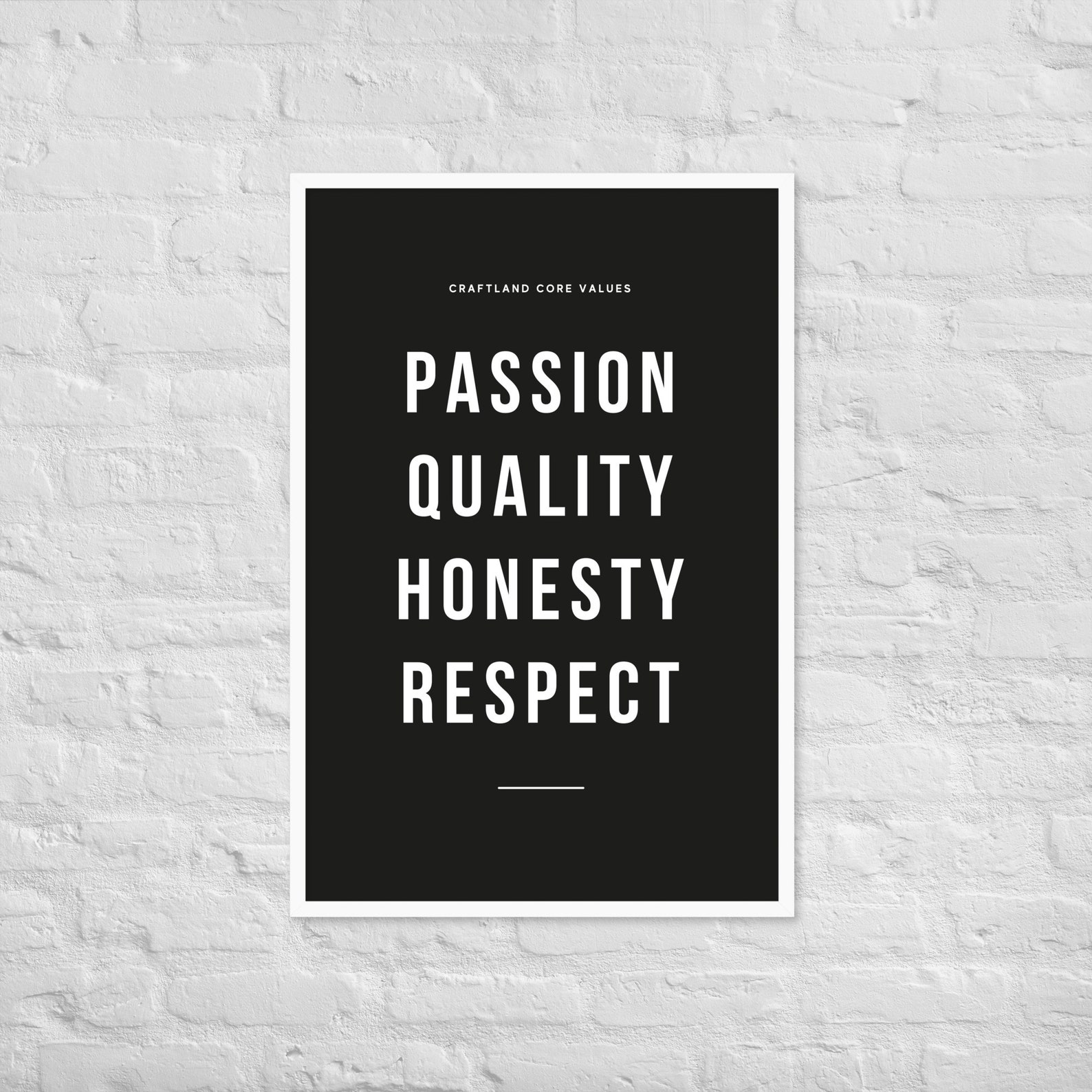 Personalized Core Values Wall Art Print Poster Motivational - Etsy