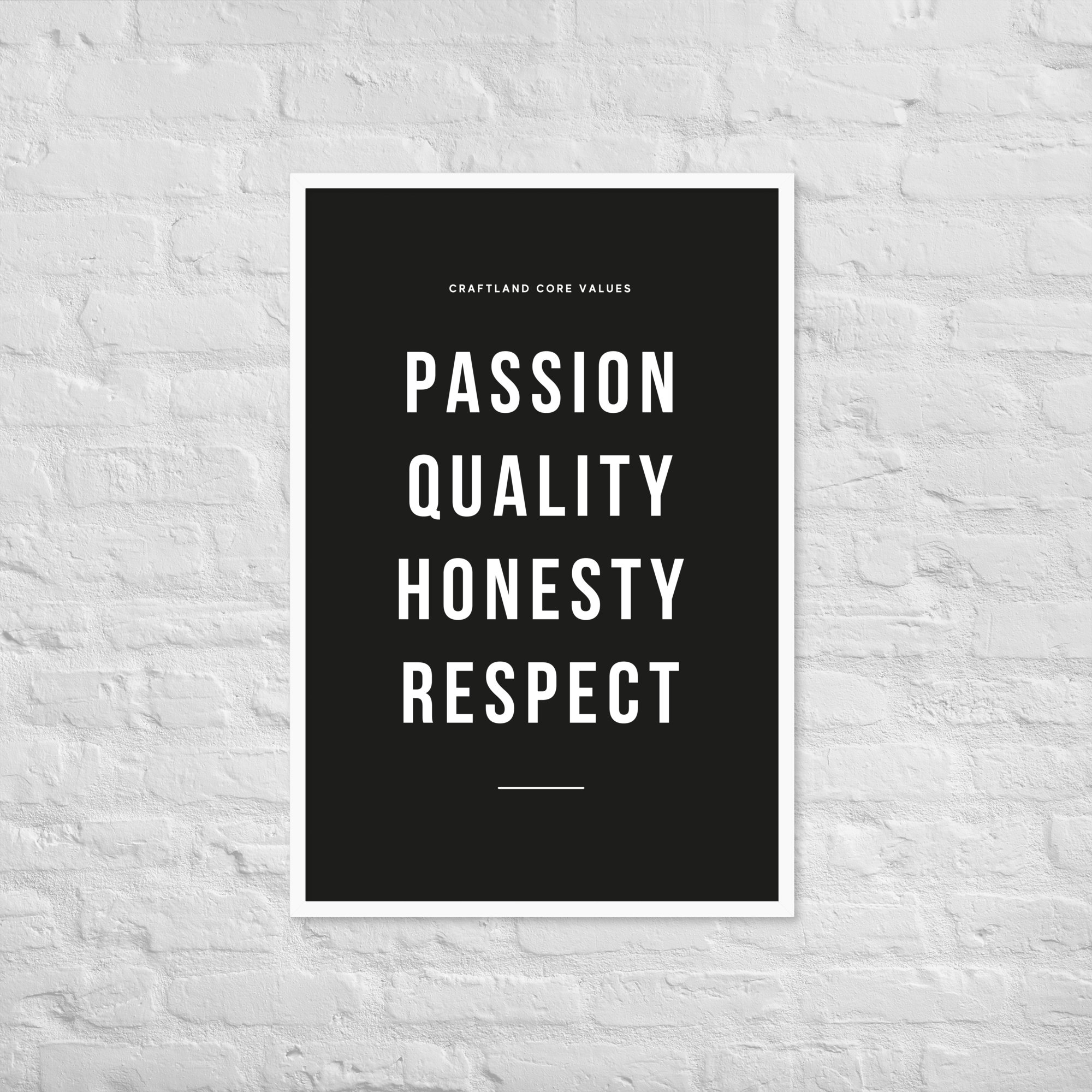 Personalized Core Values Wall Art Print Poster Motivational - Etsy