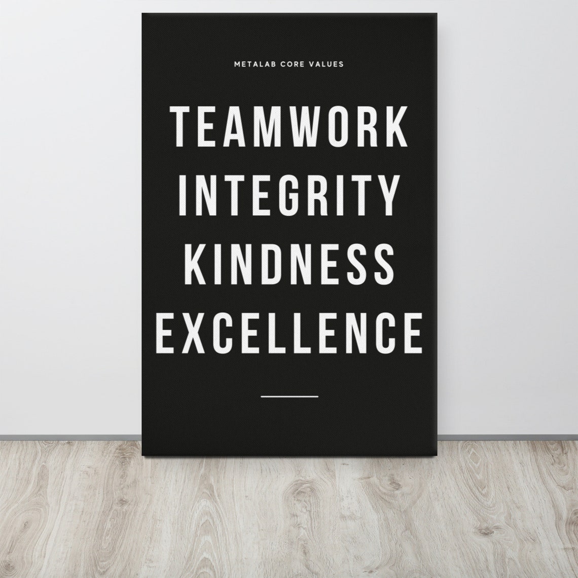 Personalized Thin Canvas Core Values Motivational Quote Inspirational ...