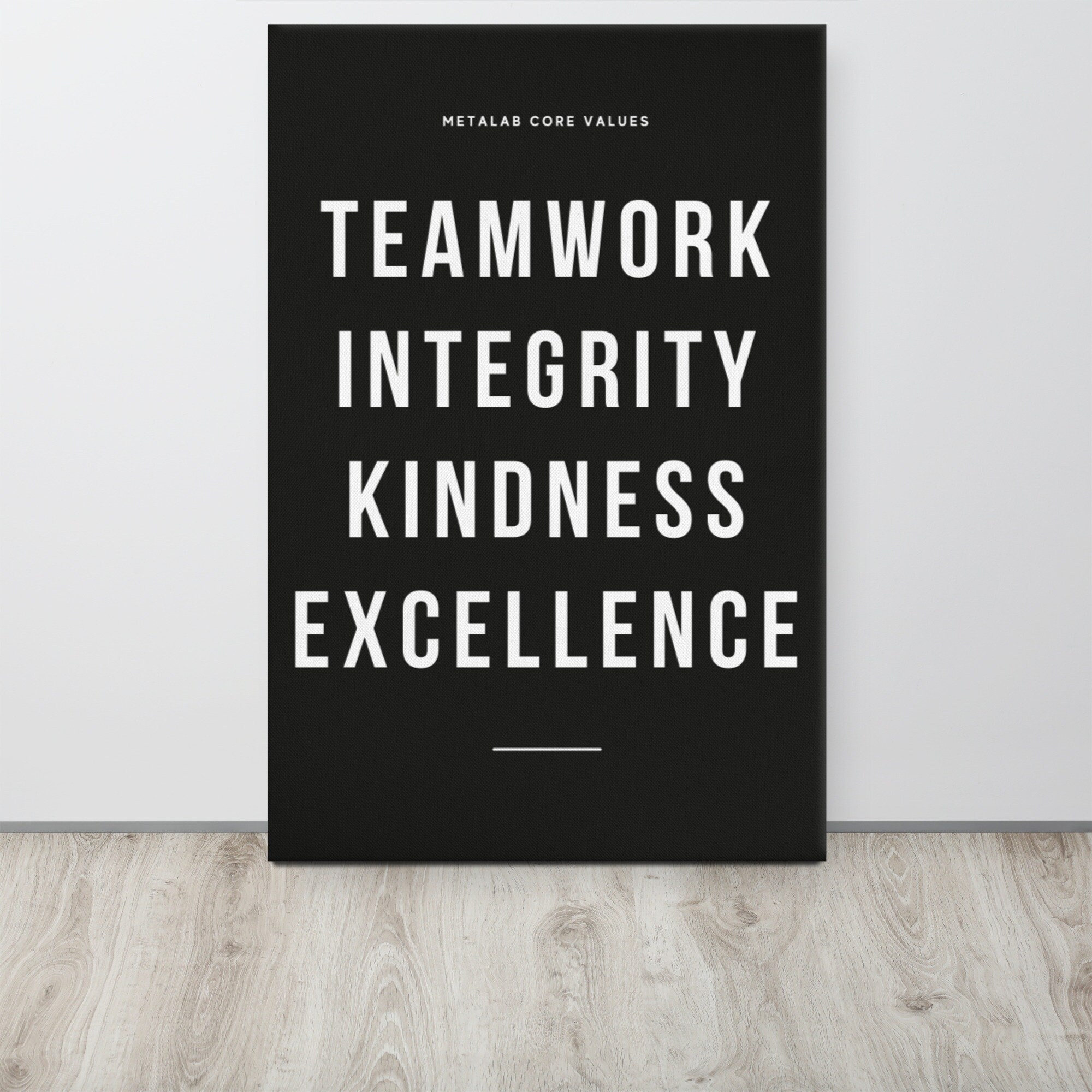 Personalized Thin Canvas Core Values Motivational Quote Inspirational ...