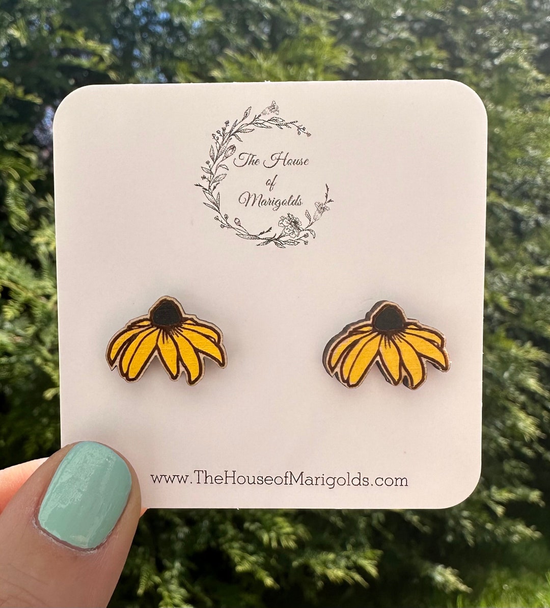 Black-eyed Susan Earring| Black-eyed Susan Flower| Flower Earring ...