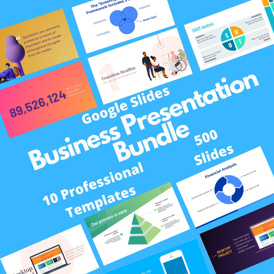 Business Google Slides Presentation Professional - Etsy UK
