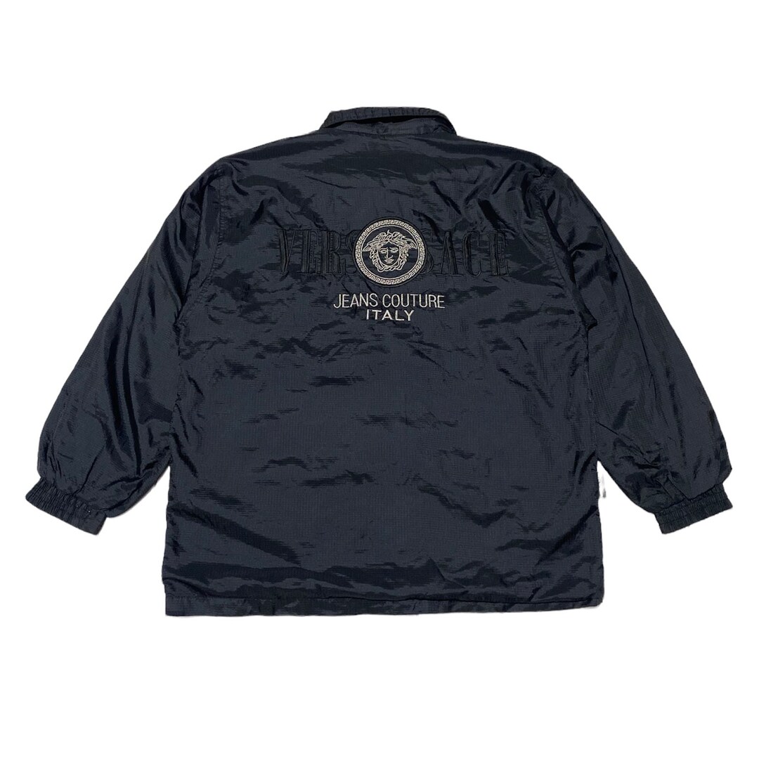 Vintage Versace Big Logo Windbreaker Jacket - Etsy