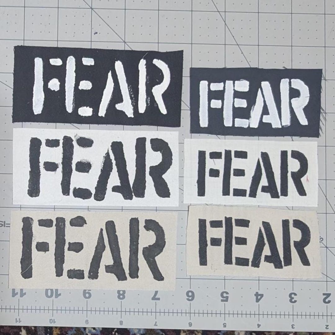 Fear Patch / Band Patch / Punk Patch - Etsy
