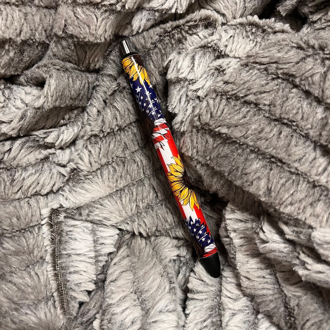 American Flag and Sunflowers Inkjoy Gel Pen, Sunflower Inkjoy Pen ...