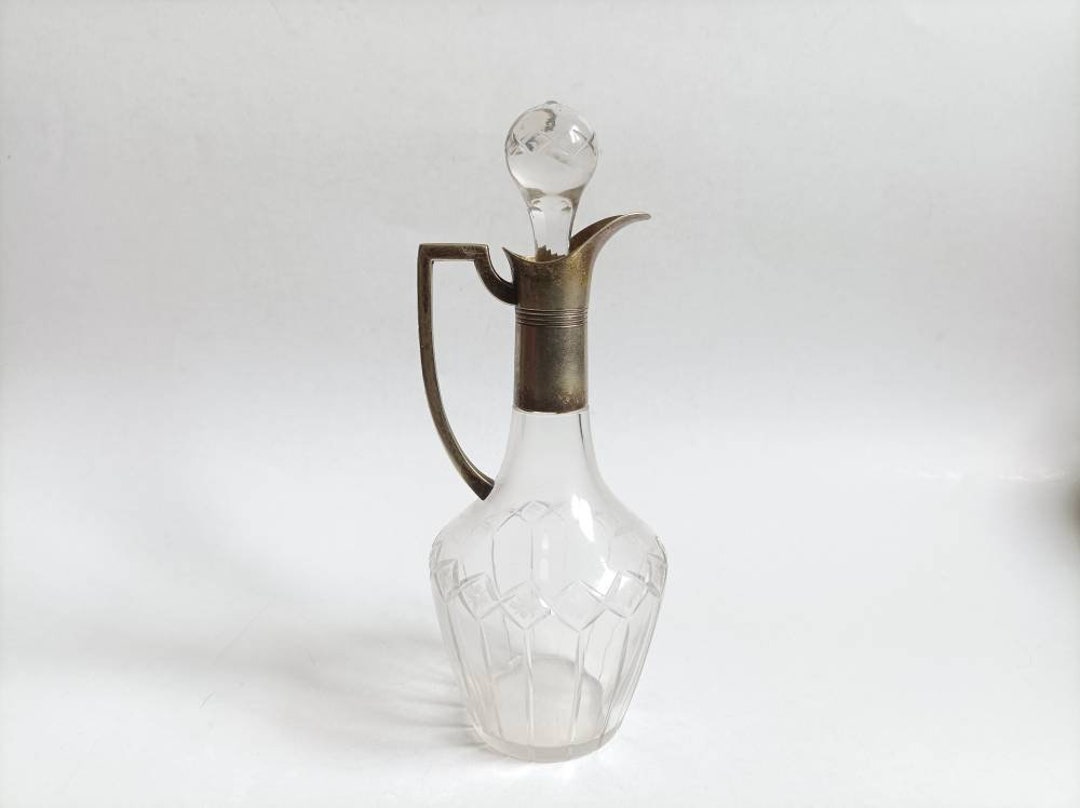 Antique Victorian German WMF Cut Glass Silver Plated Jug, Decanter ...
