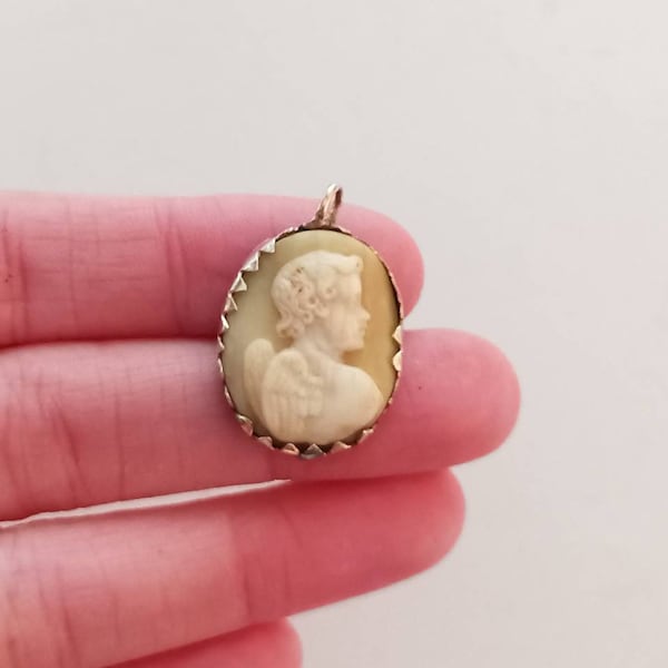 Angel Cameo Pendant - Etsy