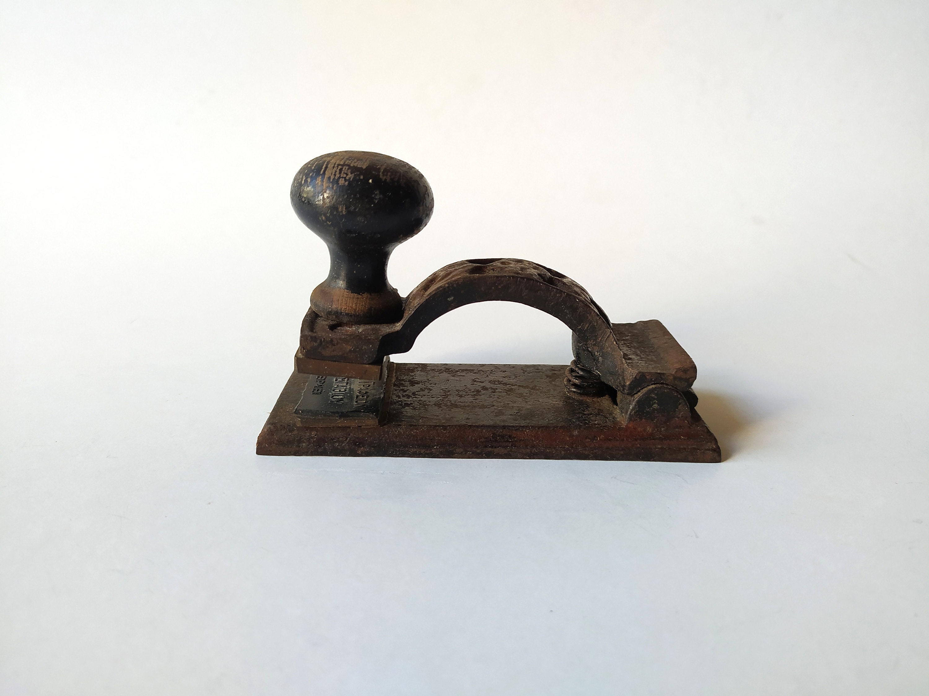 Antique Stamp Embosser / Paper Embossing Machine Law Firm G D ...