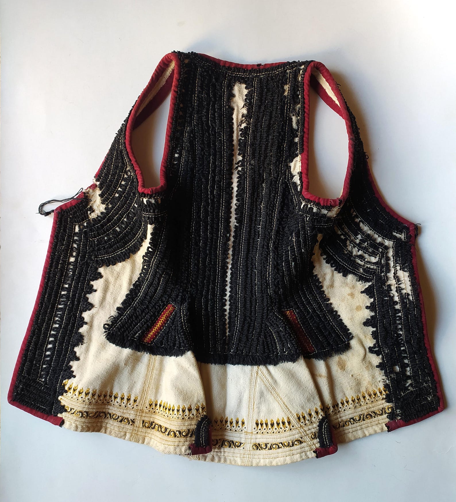 Antique Greek Woman Traditional Costume Woolen Vest Probably From ...