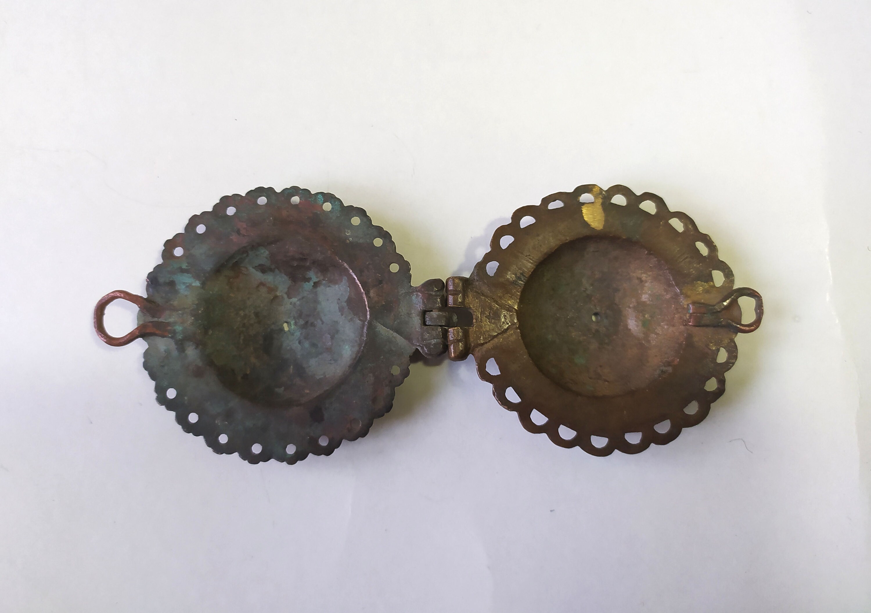 Antique Ottoman Traditional Brass Belt Buckle / Greek? / Folk Art ...
