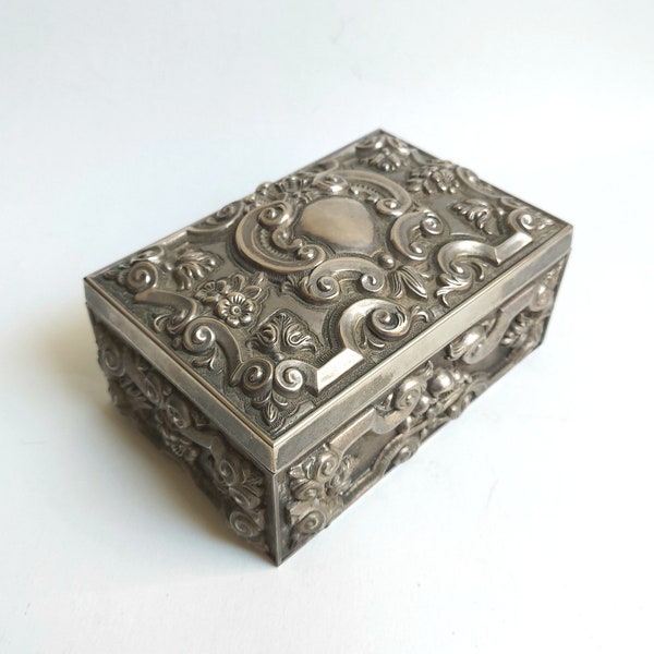 Silver Plate Jewelry Box - Etsy