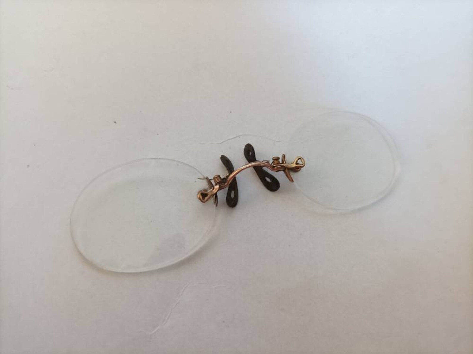 Antique Gold Filled Nose Pinch Glasses / Victorian Eyeglasses ...