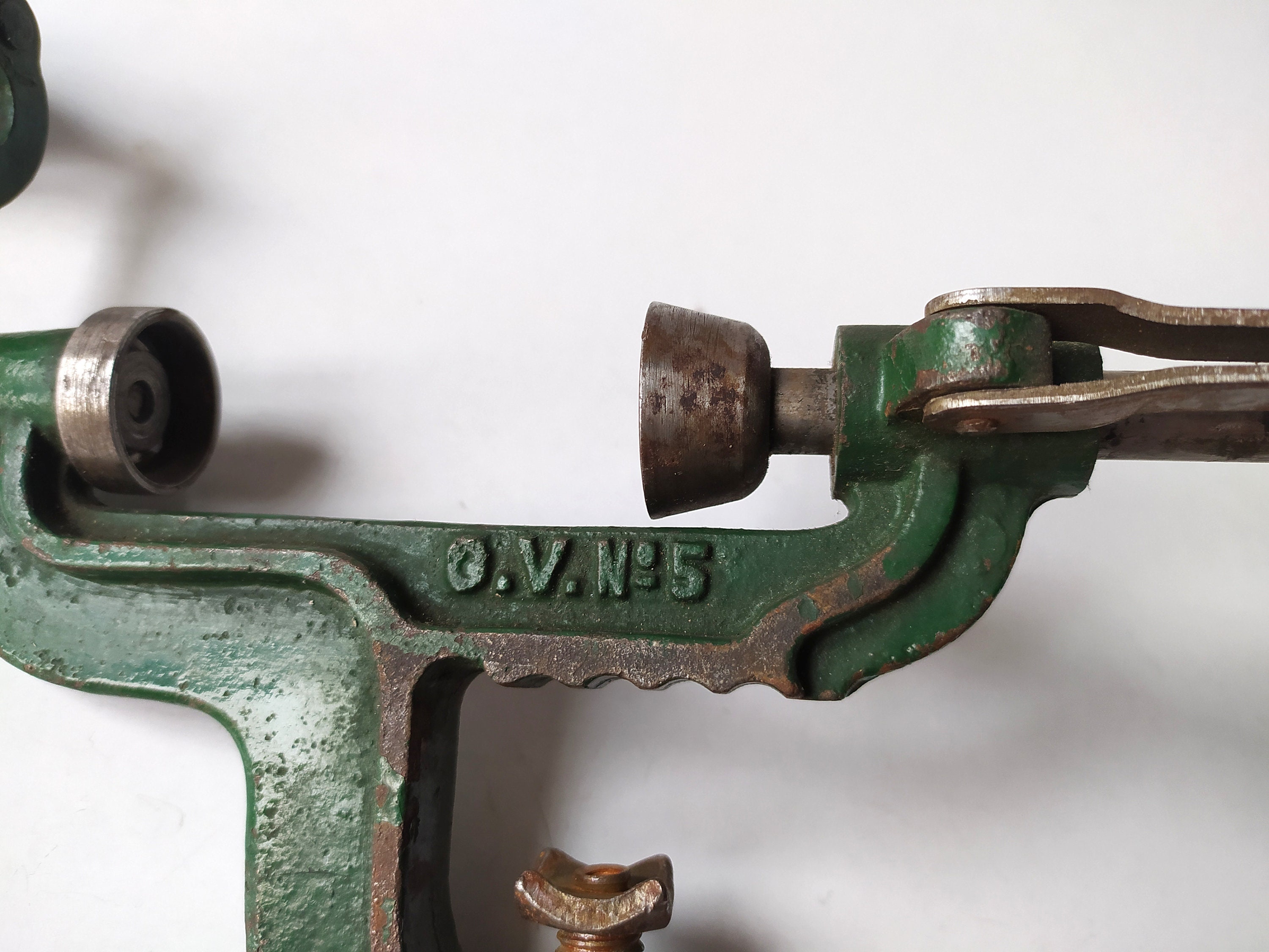 Αntique Shotgun Cartridge Press Reloader Tool Marked O.v.no 5 / Vintage ...