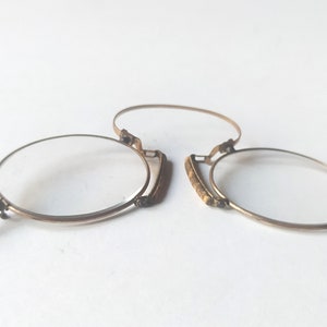 Antique Gold Filled Nose Pinch Glasses / Victorian Eyeglasses in Marked ...