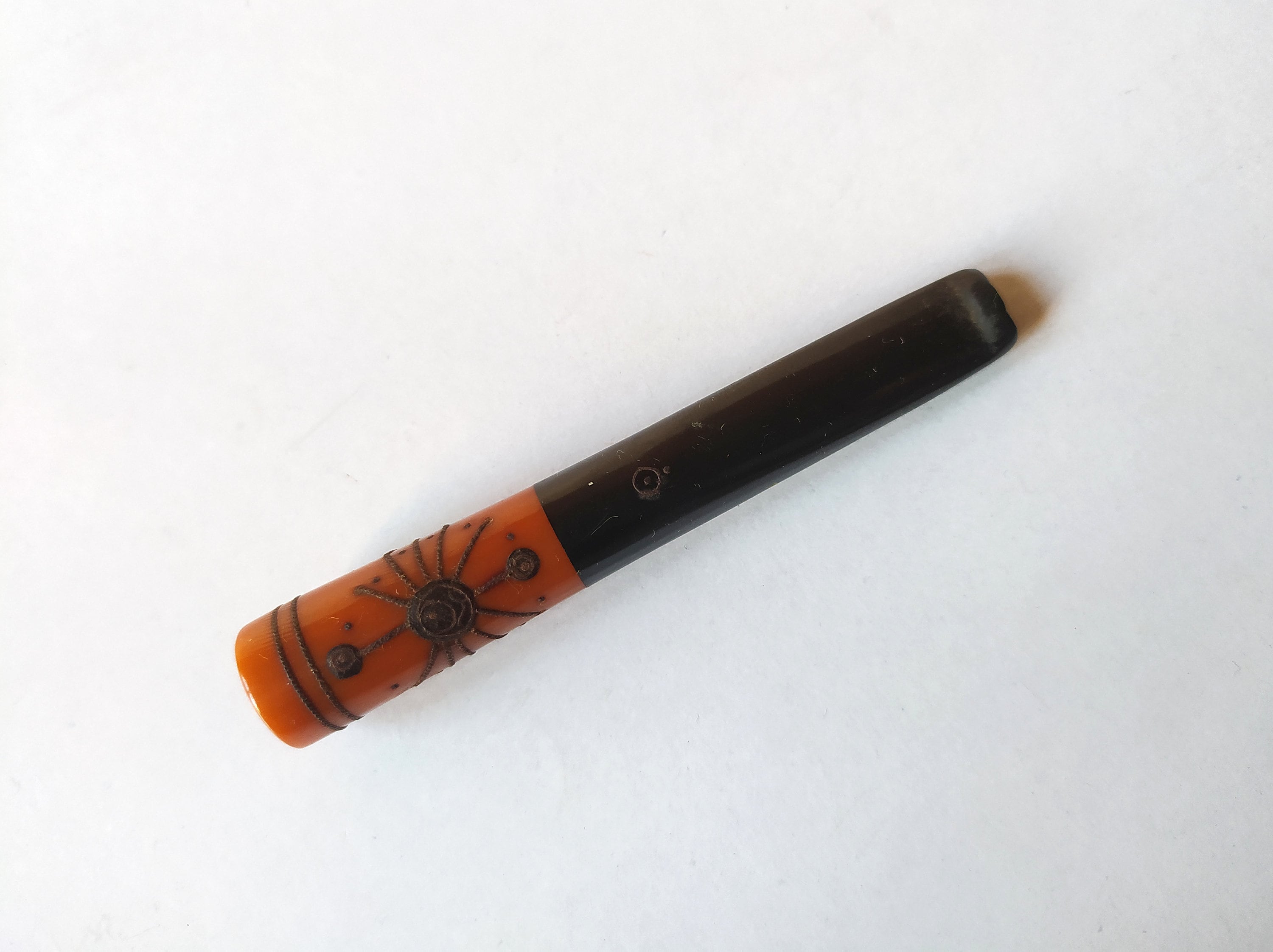 Antique Amber Silver Inlay Smoking Cigarette Holder Ottoman - Etsy