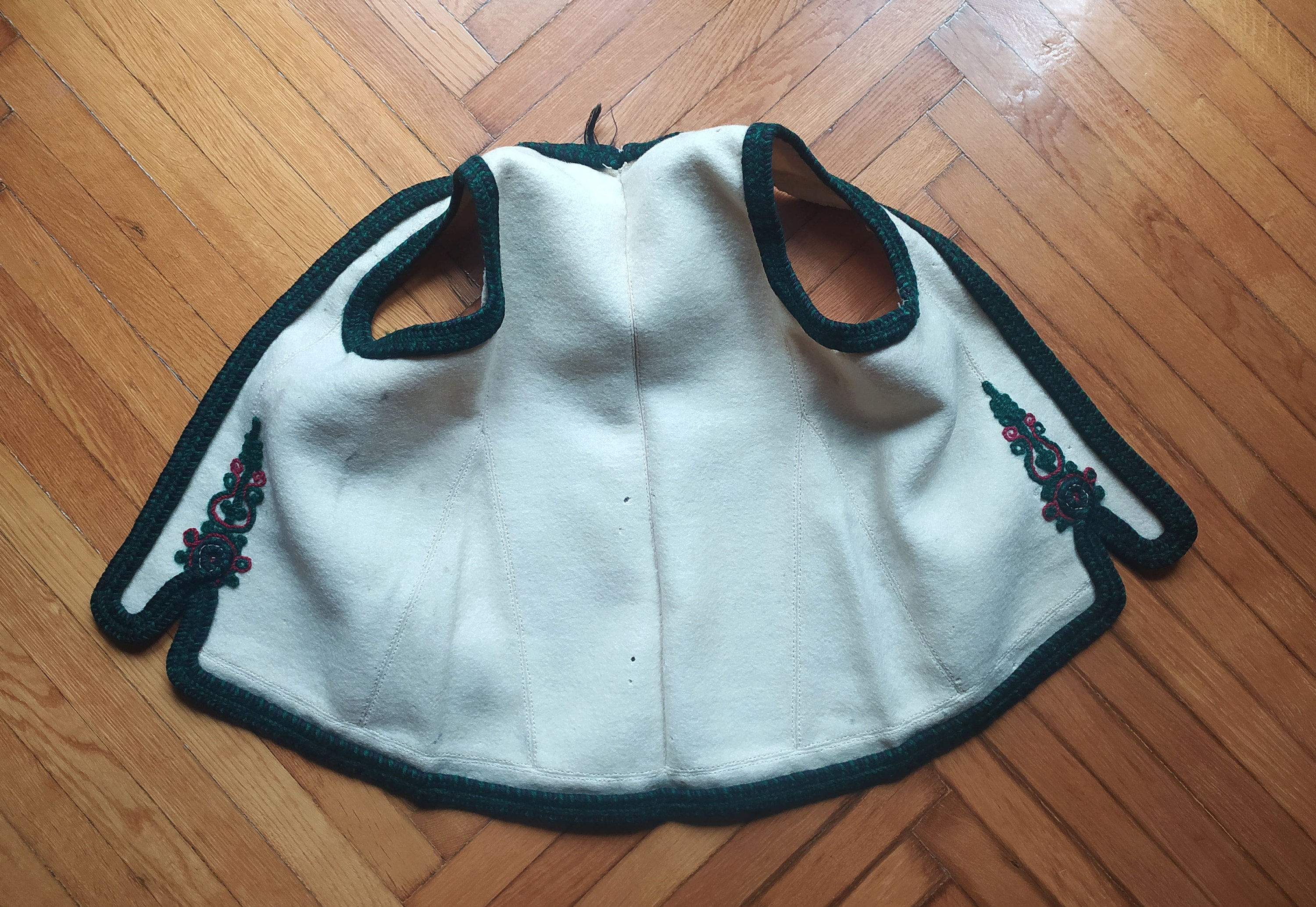 Antique Greek Traditional Costume Felt Vest From Menidi, Μενίδι Attica ...