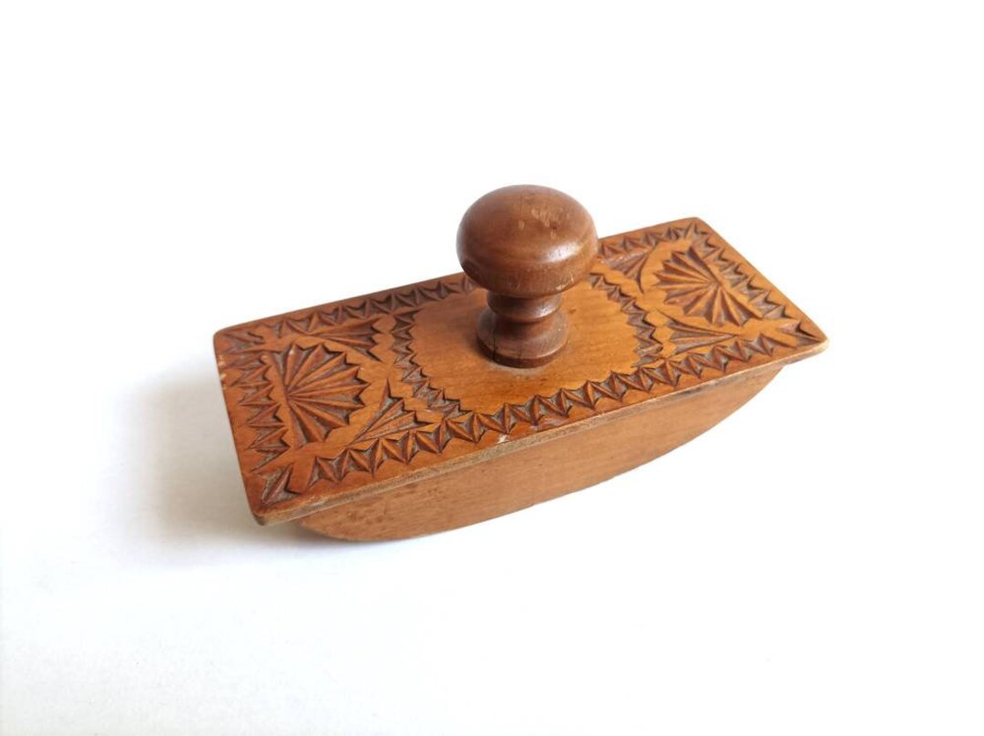 Vintage Wooden Hand Carved Rocker Ink Blotter - Etsy