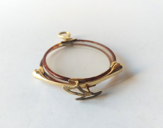 Victorian folding gold filled and faux tortoise shell… - Gem