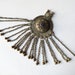 Antique Large Bedouin Tribal Pendant With Bells / Kuchi Afghan or Yemen Necklace / Traditional ...