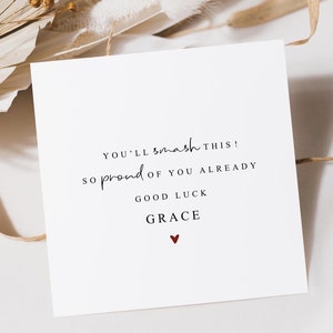 Personalised You'll Smash This Card | New Chapter Card | New Job Good ...