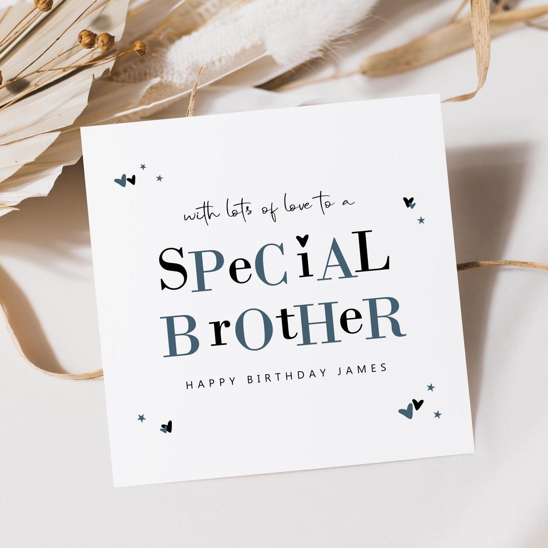 Brother Birthday Card | Happy Birthday to A Special Brother | Birthday ...