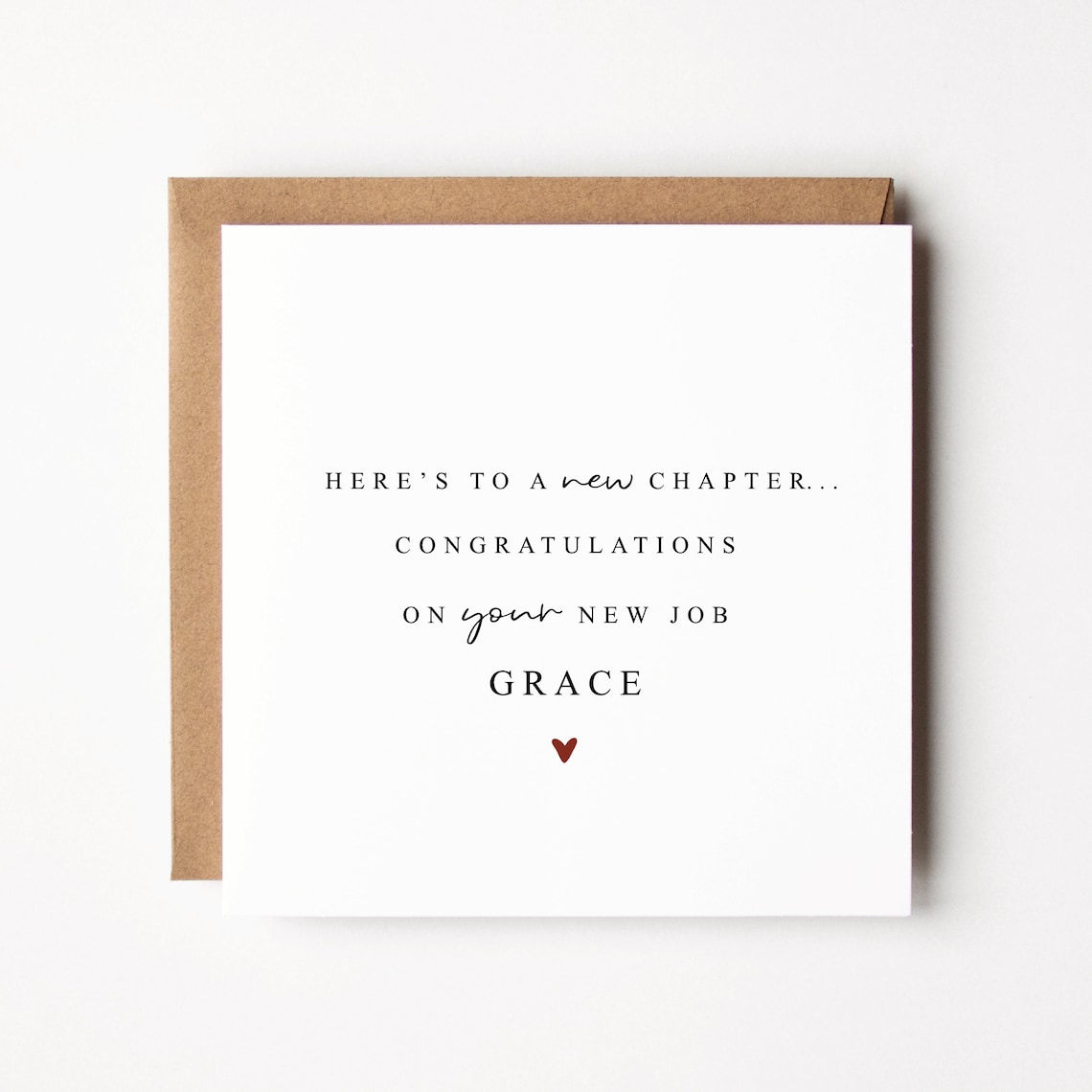 Personalised Congratulations on Your New Job Card New - Etsy UK